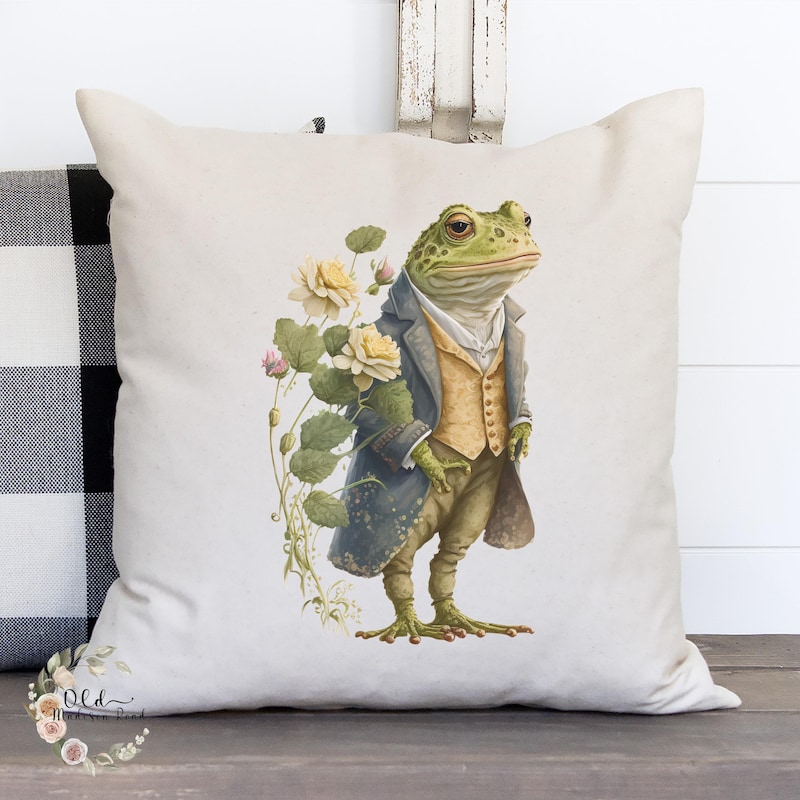 Decorative Frog Pillow - Etsy