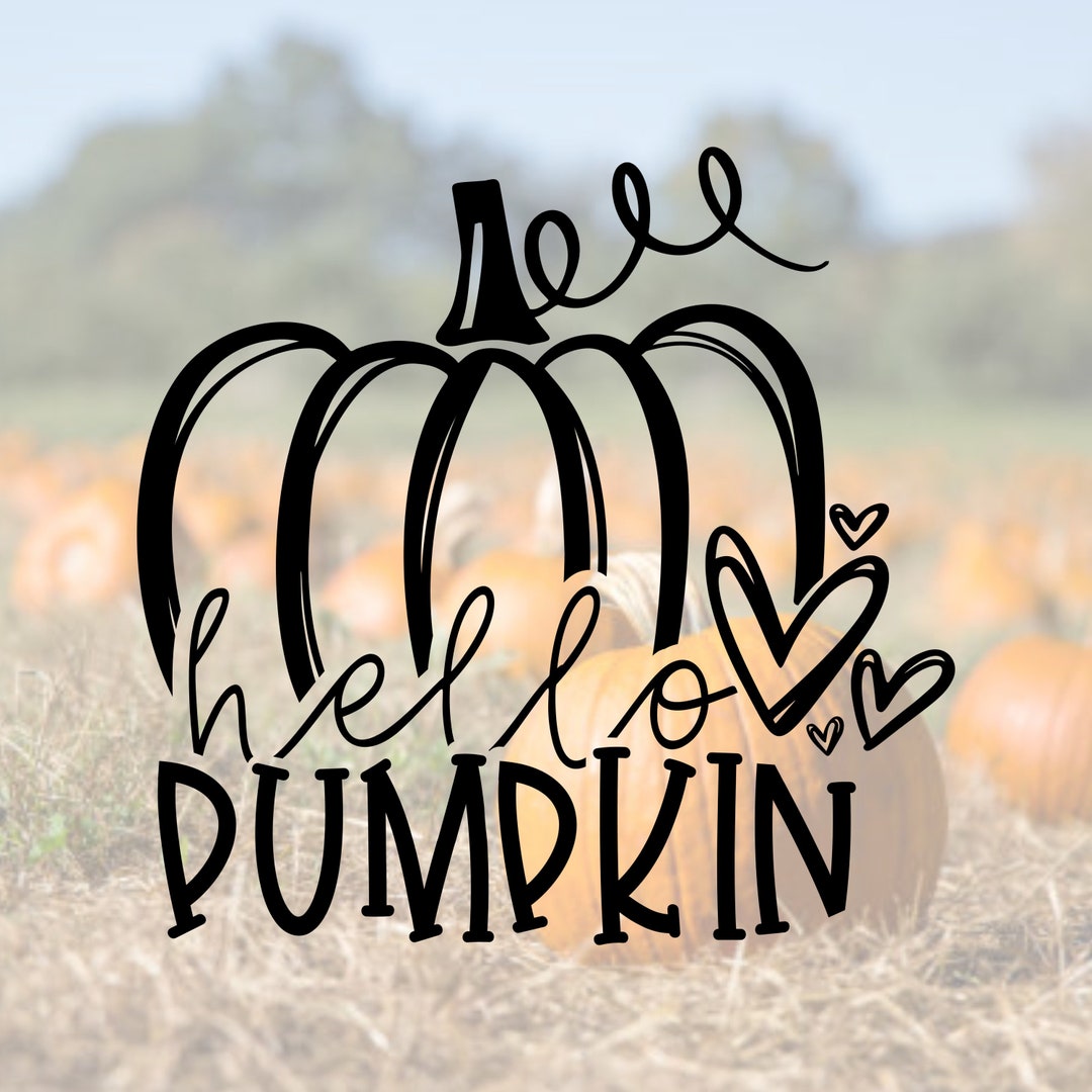 Pumpkin Decal, Fall Wall Decor, Door Decor, Fall Stickers, Sign Making ...