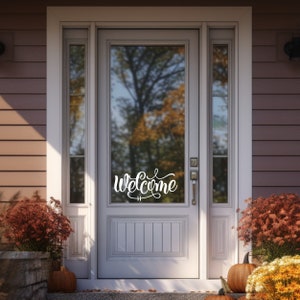Welcome Decal, Window Decal, Welcome Sign Decal, DIY Sign Decal, Vinyl ...
