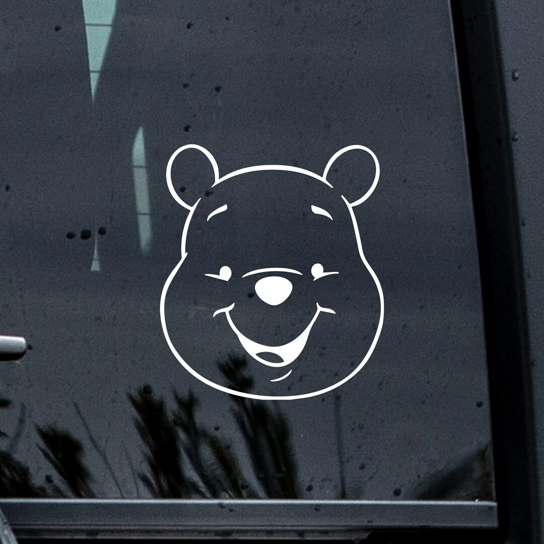 Winnie the Pooh Decal, Pooh Decal, Vinyl Decal, Pooh Face Decal, Pooh ...