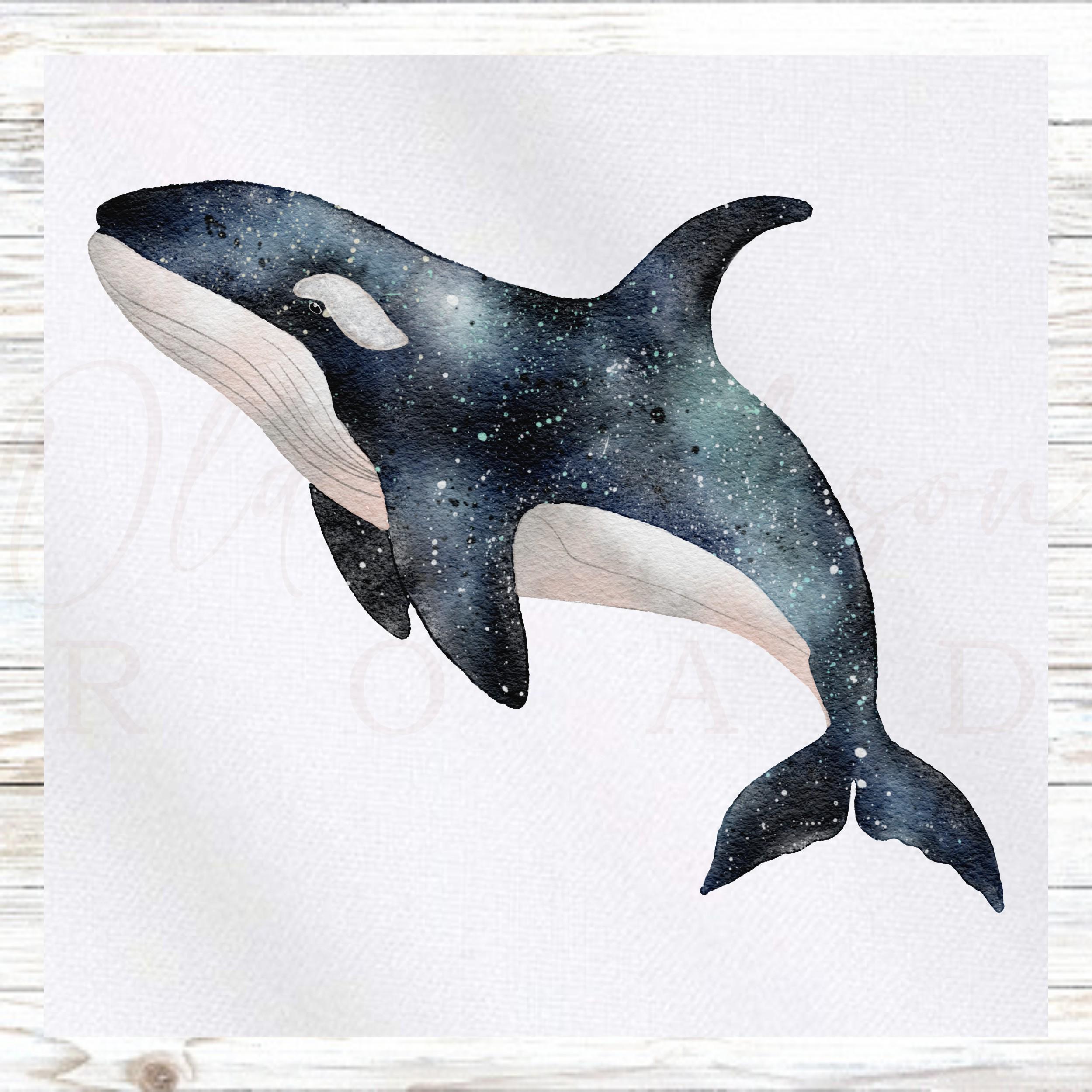Whale Fabric Panel - Orca Fabric Panel - Quilt Panel - Quilting Fabric ...