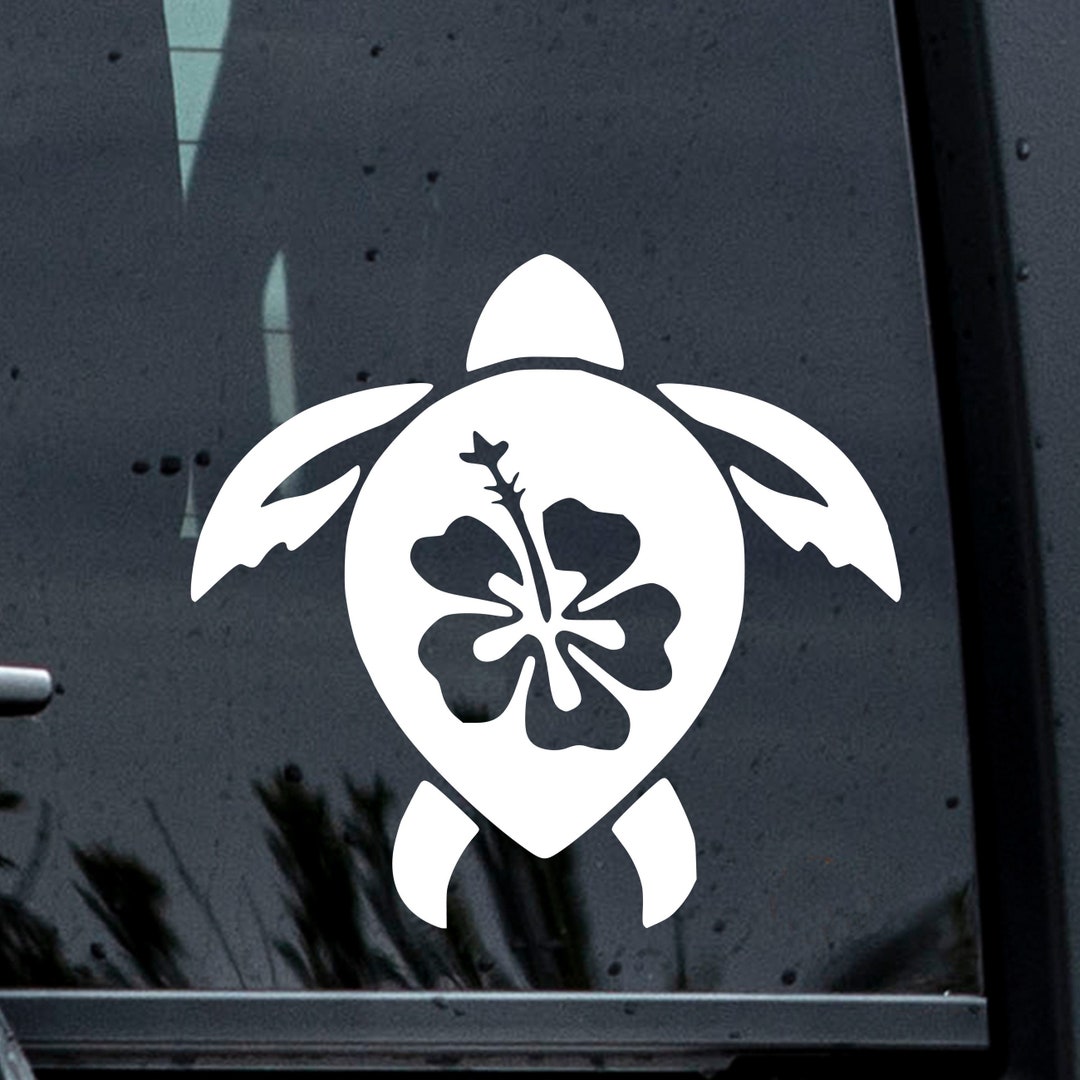 Sea Turtle Vinyl Decal, Sea Turtle Car Decal, Glitter Decal, Opal Decal ...
