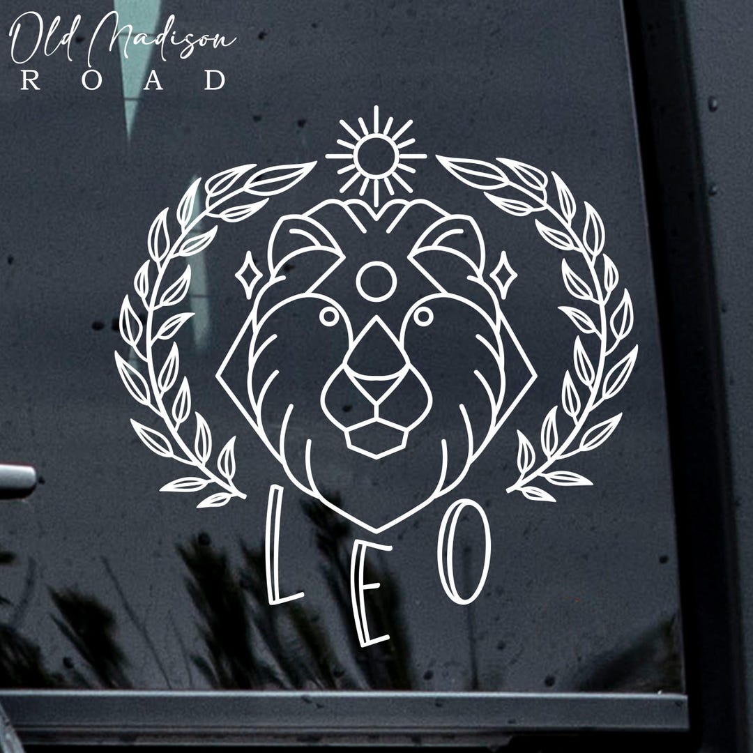 Leo Zodiac Decal - Leo Sticker - Zodiac Decal - Zodiac Sticker - Vinyl ...
