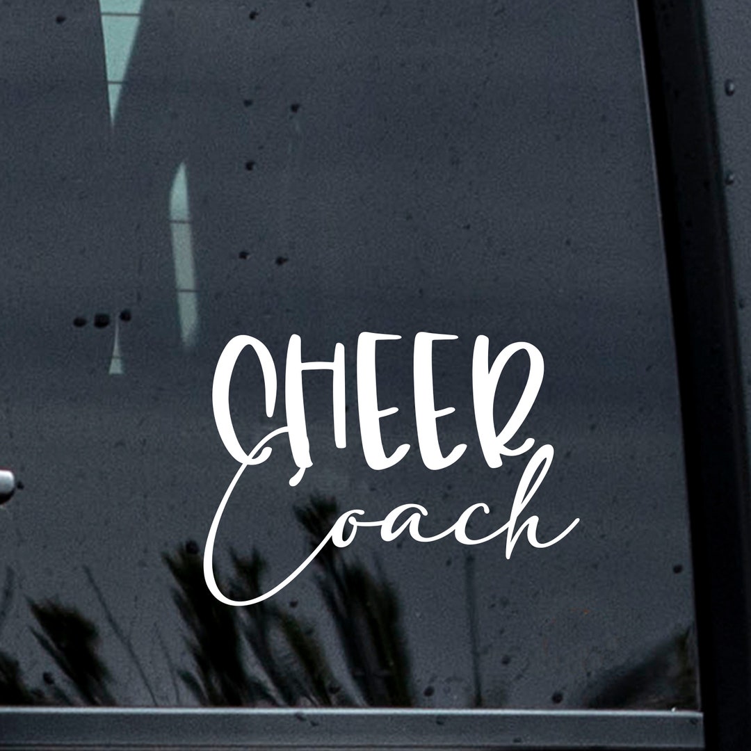 Cheer Coach Decal. Cheer Coach Coach Decal Vinyl Decal - Etsy