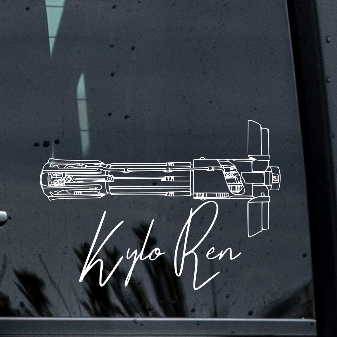 Kylo Ren Lightsaber Decal Star Wars Decal Star Wars Kylo - Etsy
