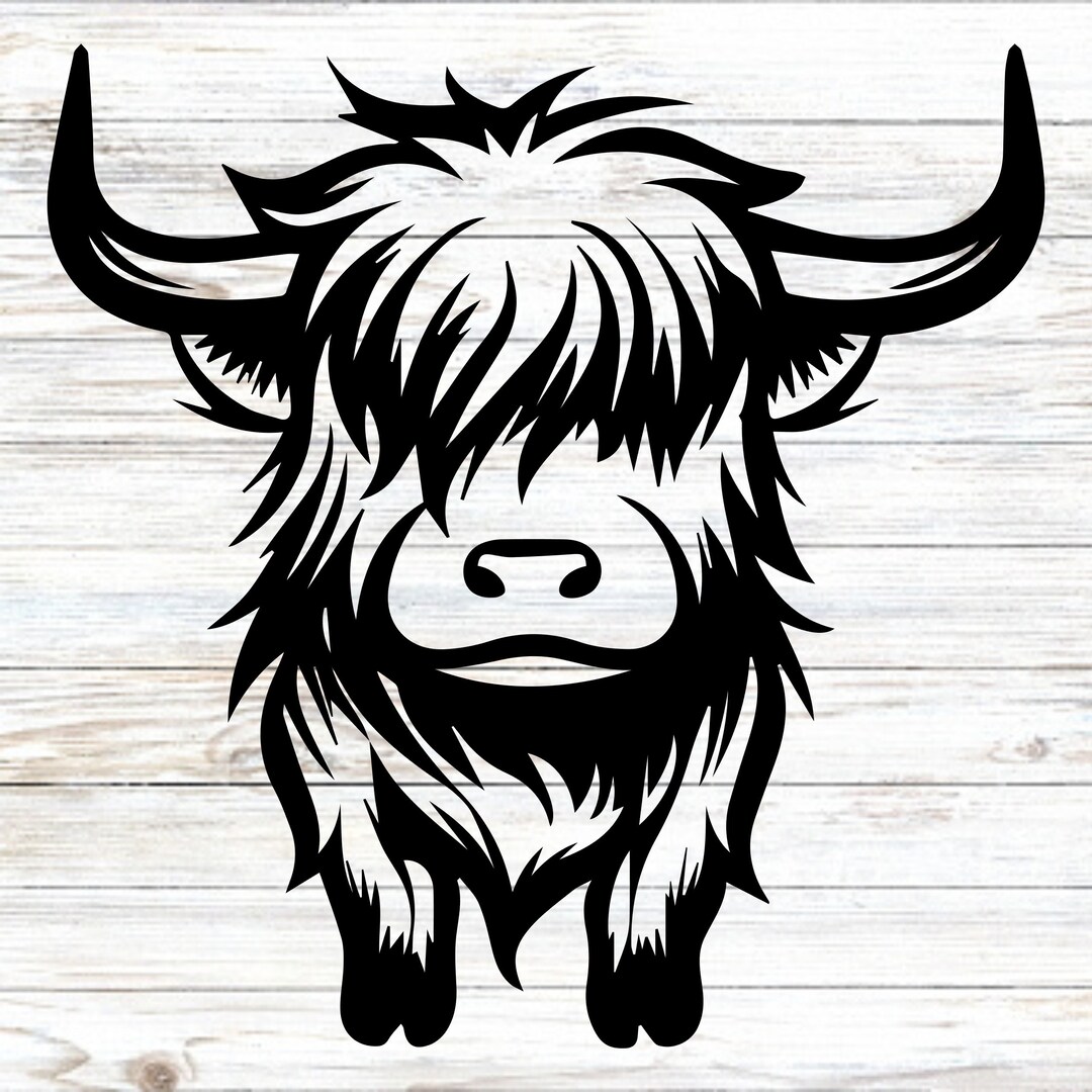 Highland Cow Decal, Highland Calf Decal, Country Decal, Cow Car Decal ...