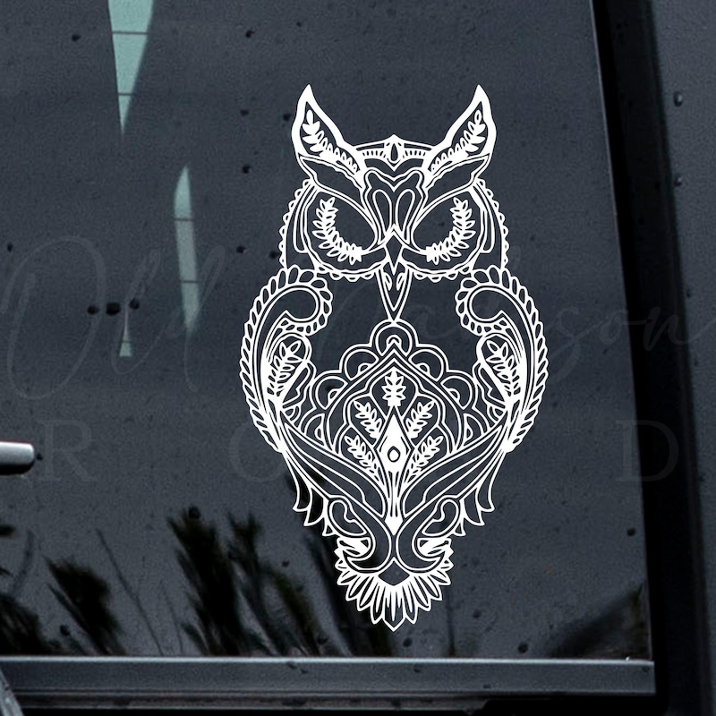 Owl Car Decal - Etsy