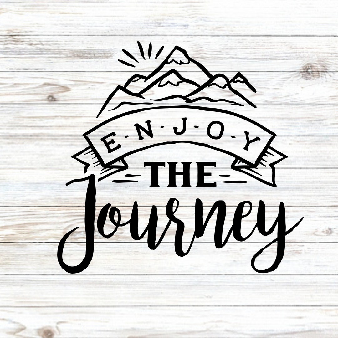 Enjoy the Journey Decal, Vinyl Decal, Laptop Decal, Personalized Decal ...