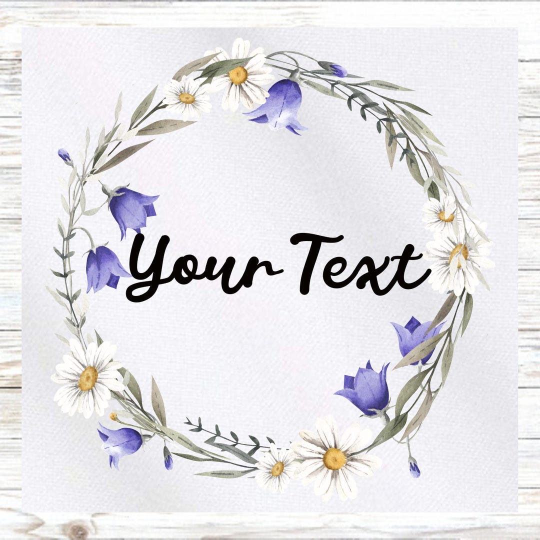 Blue Bells Floral Fabric Panel - Fabric Panel - Quilt Panel - Quilting ...