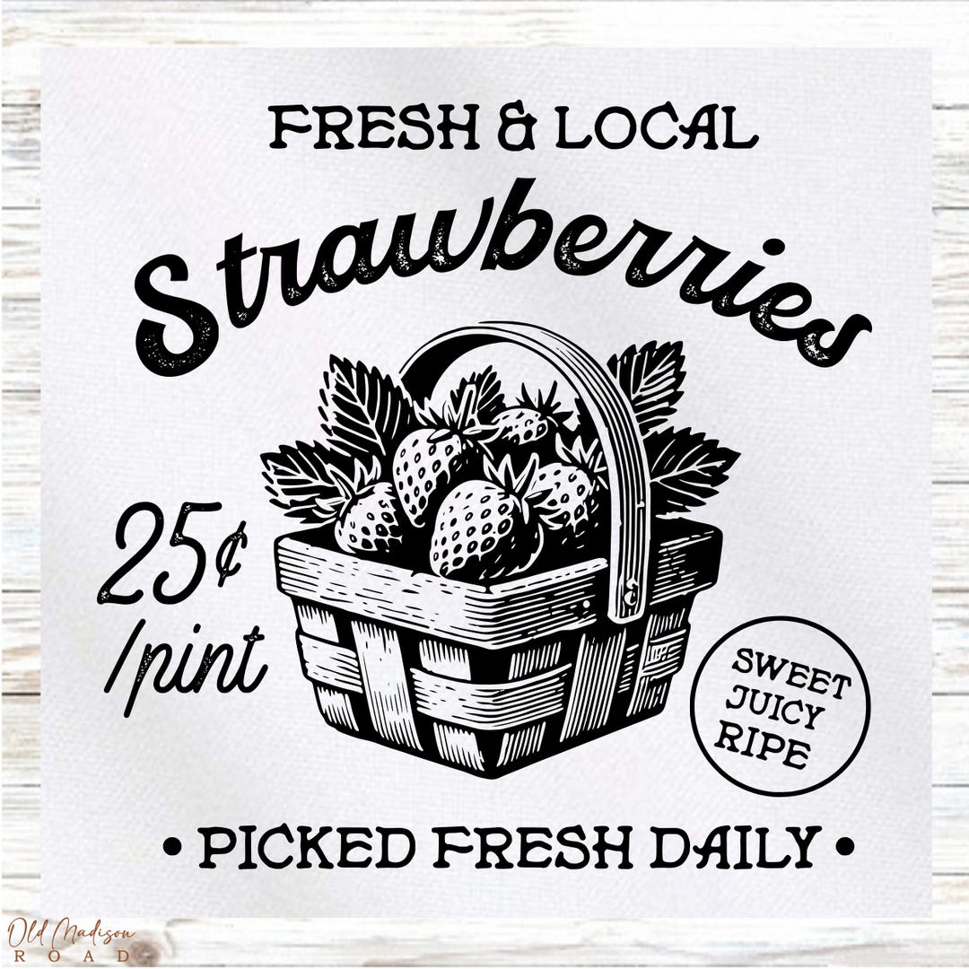 Strawberries Fabric Panel - Fruit Fabric Panel - Quilt Panel - Quilting ...