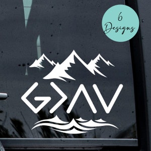 God is Greater Decal, Greater God Christian Decal, God Car Decal ...