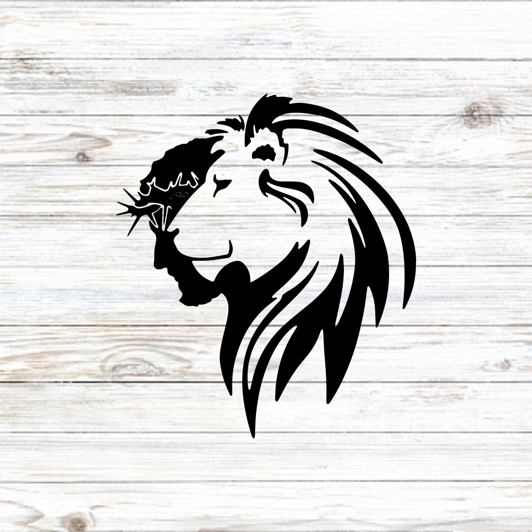 Jesus and Lion Decal Christian Decal God Car Decal Forgiven - Etsy