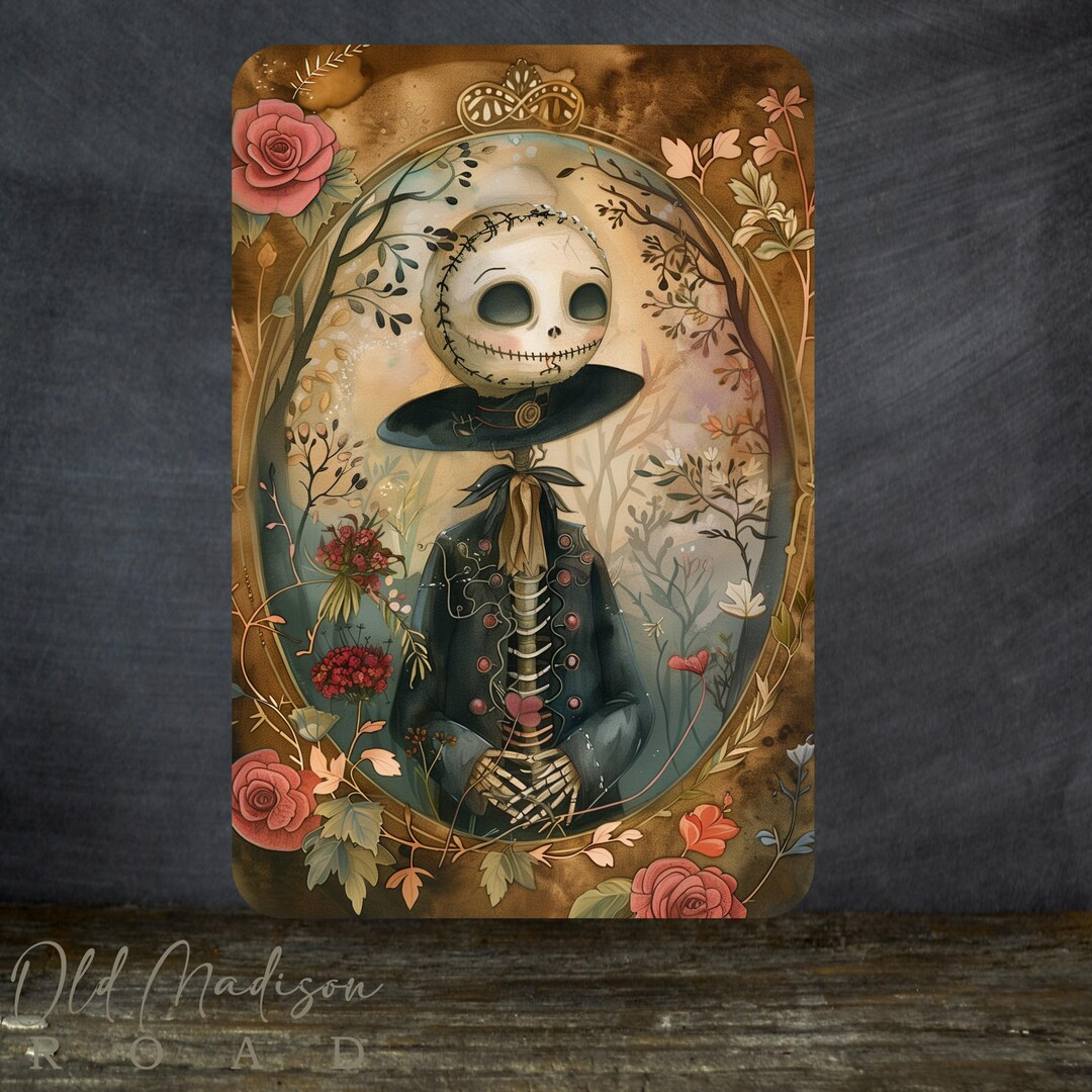 Dark Fantasy Sign - Dark Folk Art Sign - Metal Sign - Whimsical Metal ...