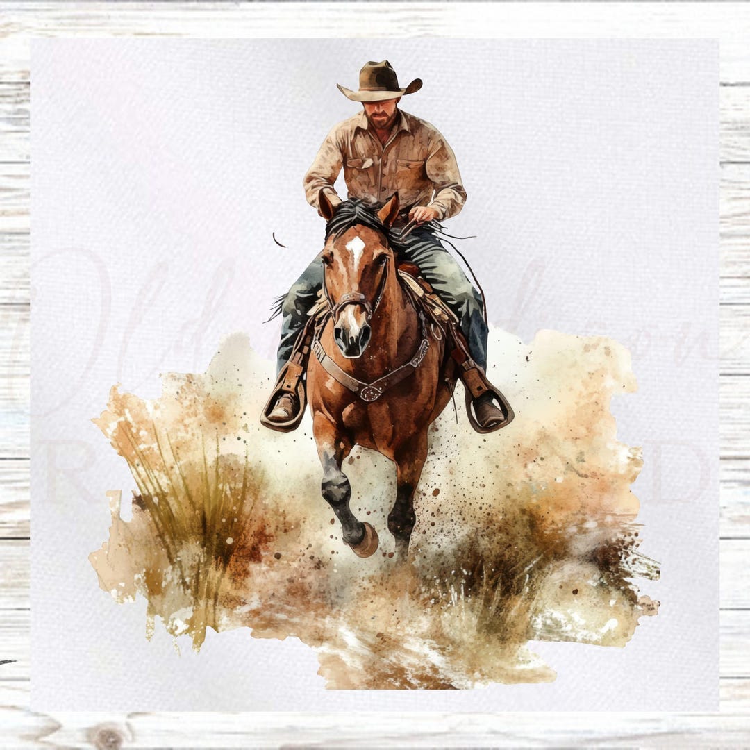 Western Fabric Panel - Cowboy Fabric Panel - Quilt Panel - Quilting ...