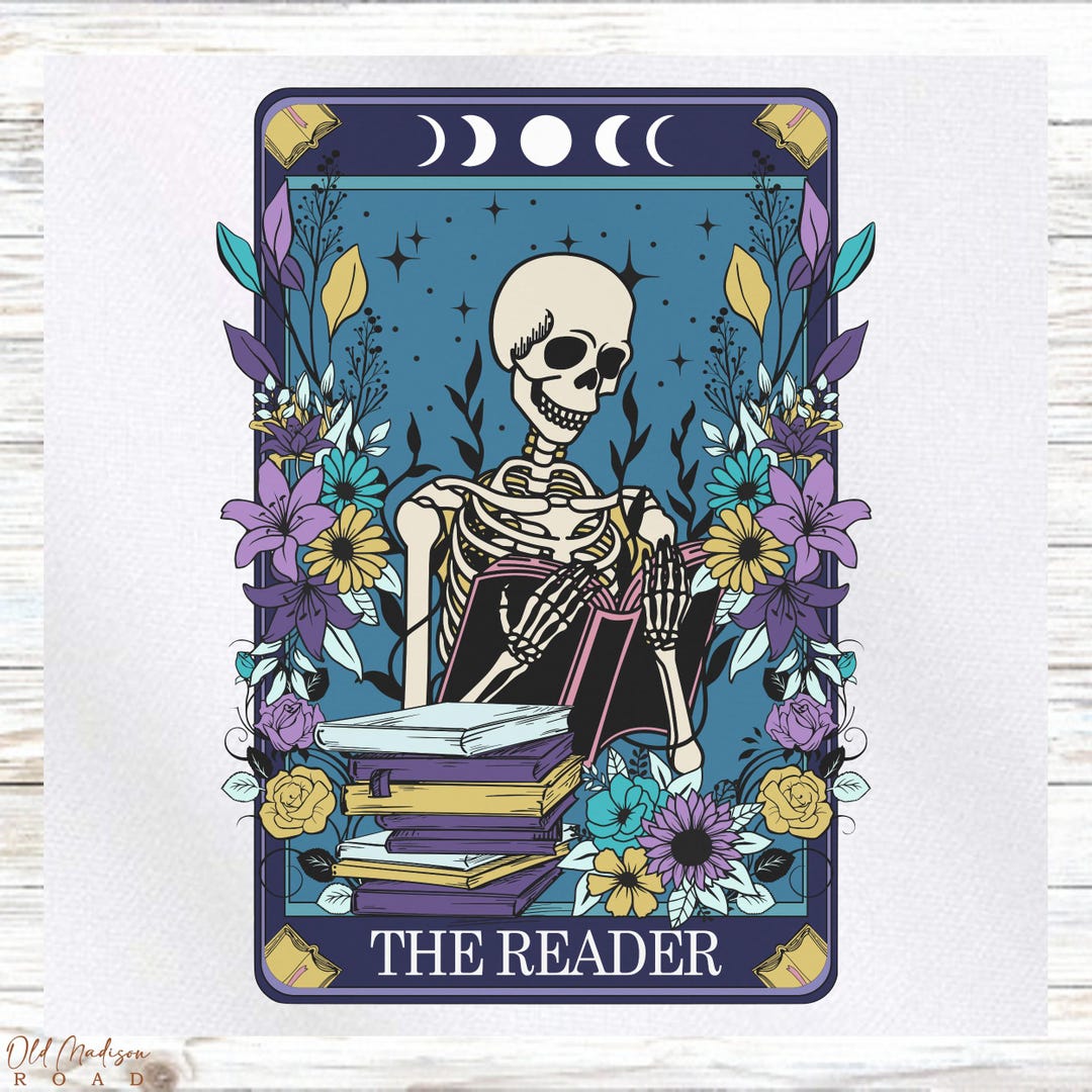 Tarot Card Fabric Panel - Skeleton Fabric Panel - Quilt Panel ...