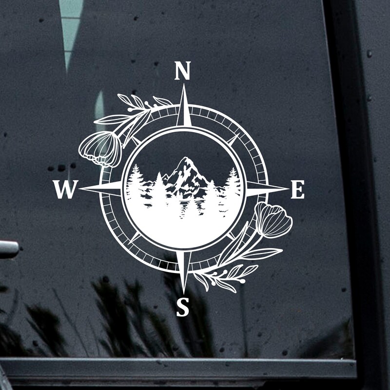 Compass Decal - Etsy
