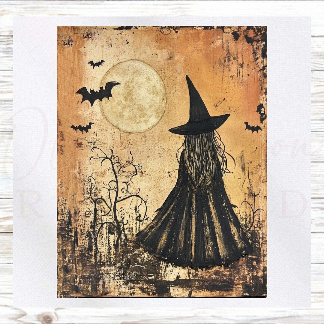 Halloween Fabric Panel - Witch Fabric Panel - Quilt Panel - Quilting ...