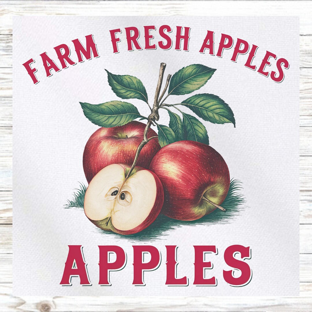 Fruit Fabric Panel - Fruit Stand Fabric Panel- Apples Fabric Panel ...