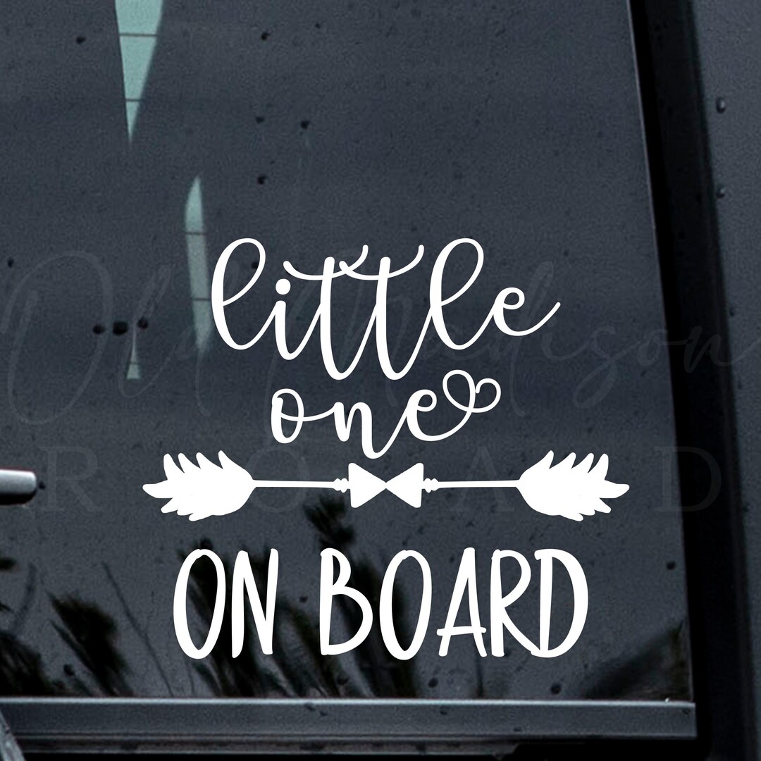 Little One on Board Decal - Baby on Board - Angel on Board - Baby in ...