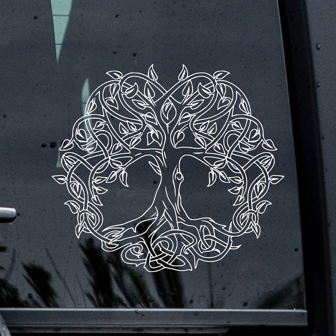 Celtic Tree Decal, Celtic Sticker, Tree of Life Celtic Decal, Celtic ...