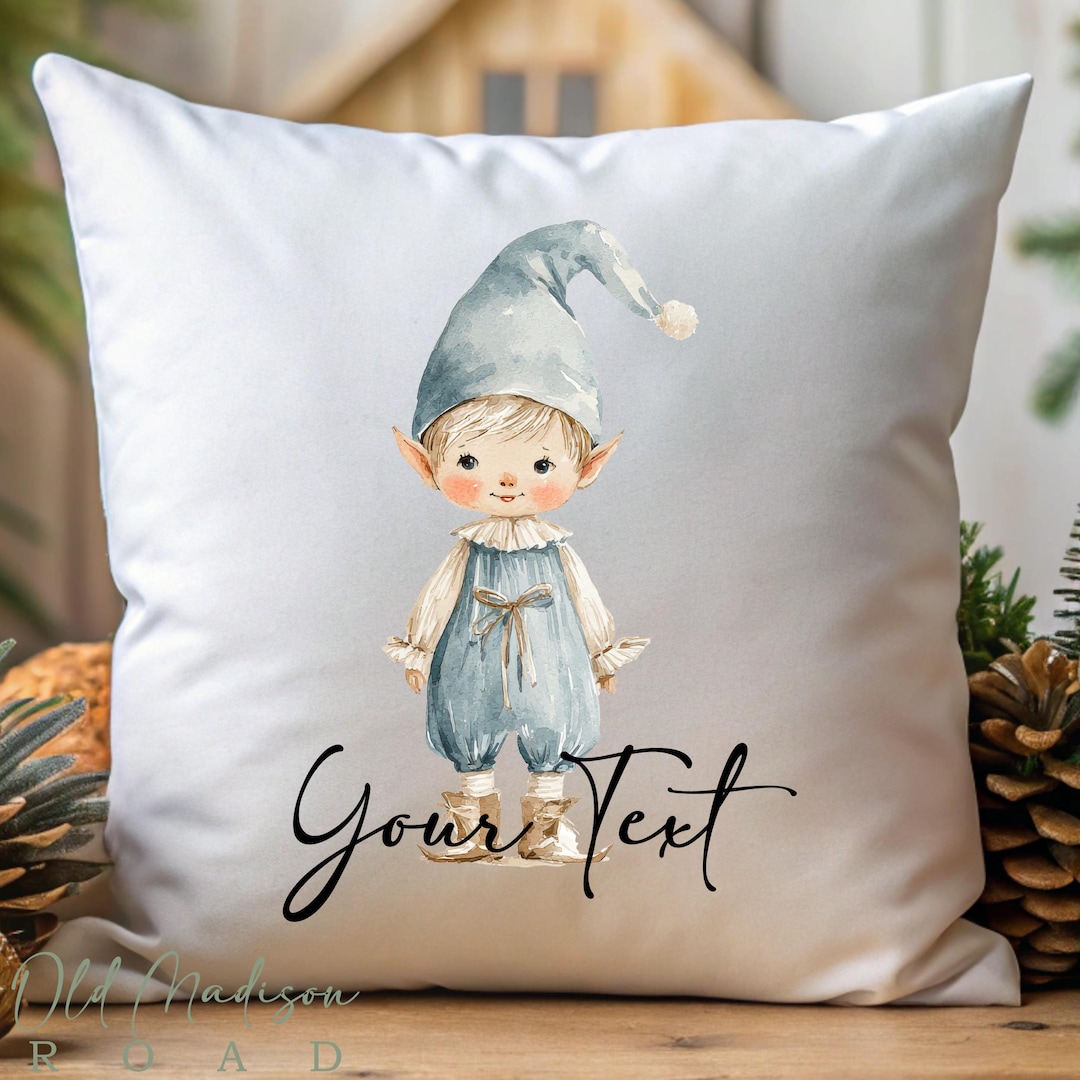 Cozy Elf Pillow Cover - Elf Personalized Christmas Pillow Cover ...