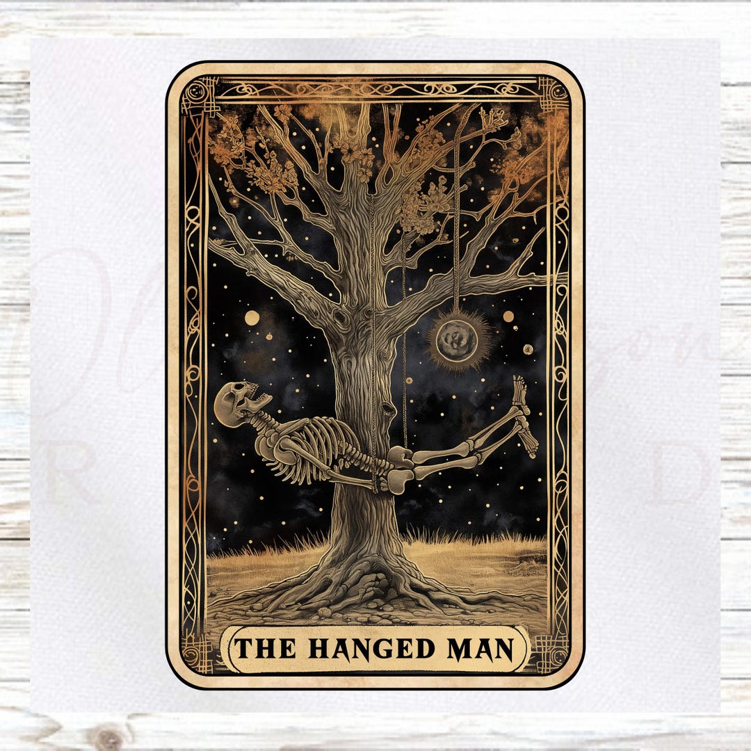 Tarot Card Fabric Panel - the Hanged Man Fabric Panel - Quilt Panel ...
