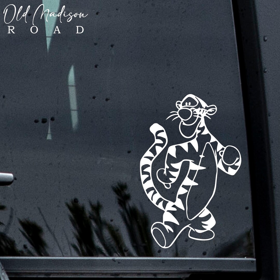 Tigger Decal - Tigger Car Decal, Vinyl Decal, Pooh Decal, Pooh Stickers ...