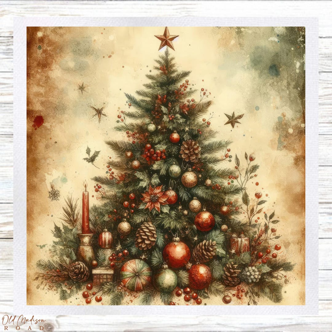 Christmas Fabric Panel-christmas Tree Printed Fabric Panel-quilt Panel ...