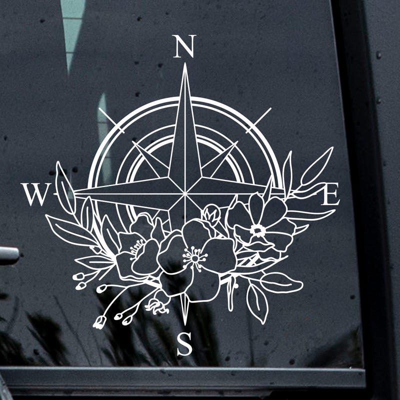 Compass Decal - Etsy