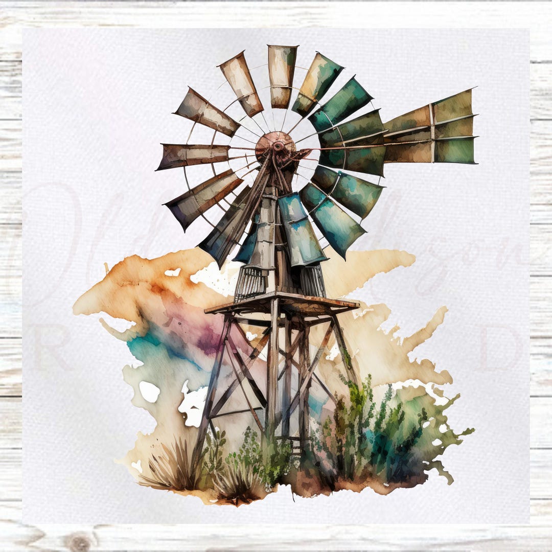 Western Fabric Panel - Windmill Fabric Panel - Quilt Panel - Quilting ...