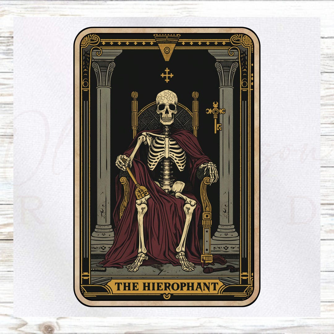 Tarot Card Fabric Panel - the Hierophant Fabric Panel - Quilt Panel ...