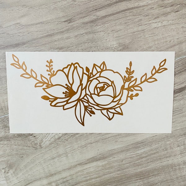 Floral Decal - Etsy