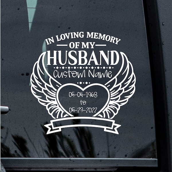 In Loving Memory Car Decal - Etsy