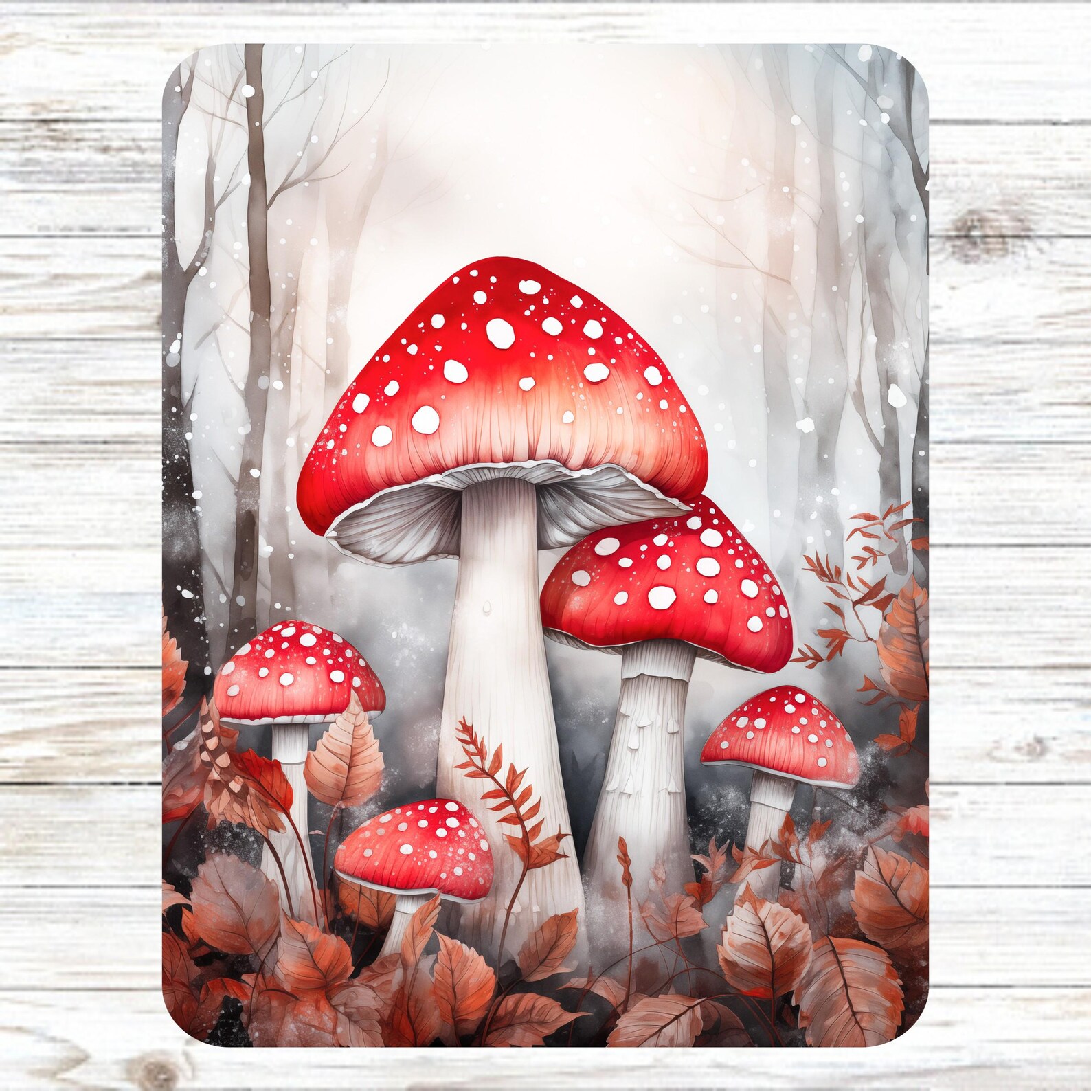 Red Cap Mushrooms Sign - Mushrooms Metal Sign - Printed Metal Sign ...