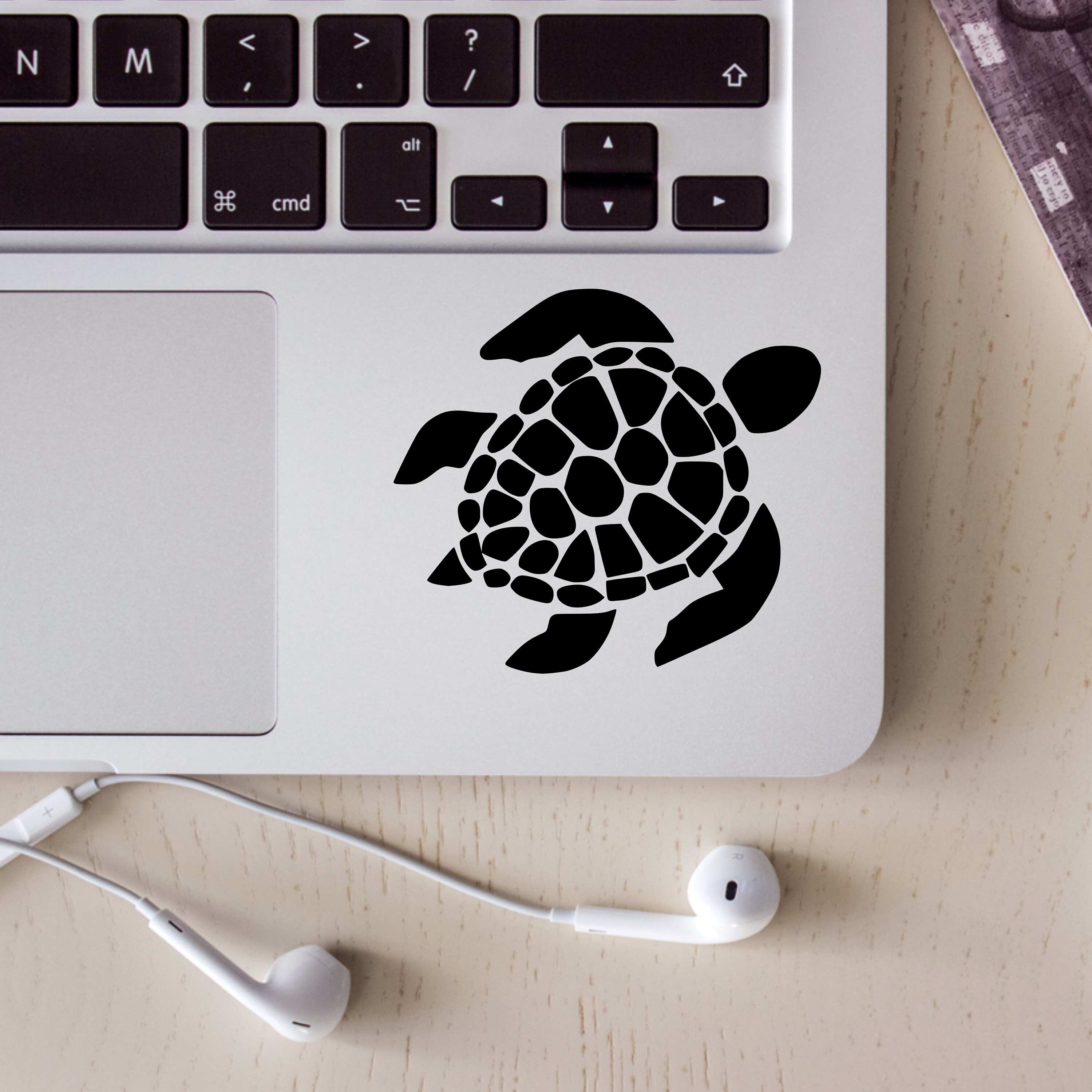 Sea Turtle Vinyl Decal Sea Turtle Car Decal Glitter Decal - Etsy