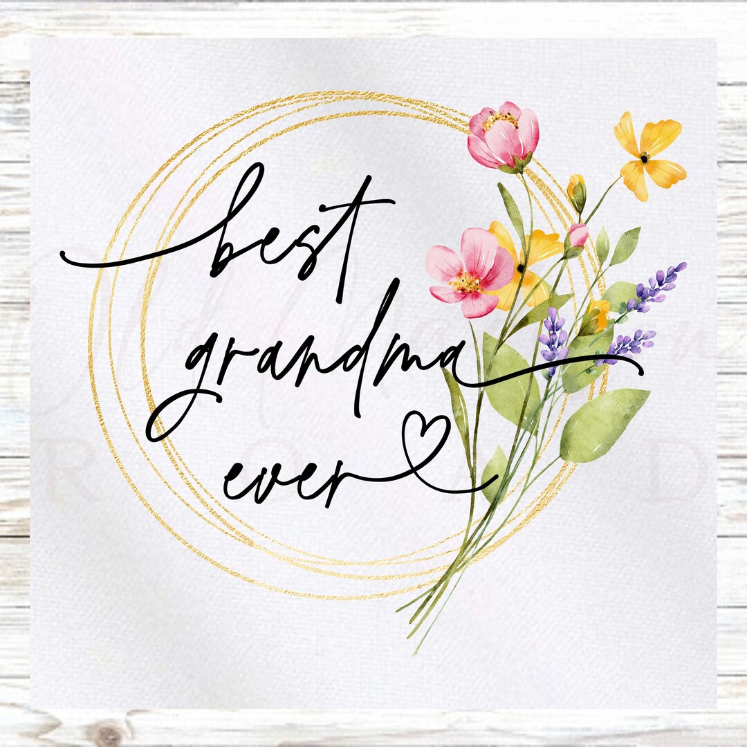 Best Grandma Ever Fabric Panel - Fabric Panel - Quilt Panel - Quilting ...