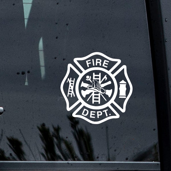 Fire Dept Decal - Etsy