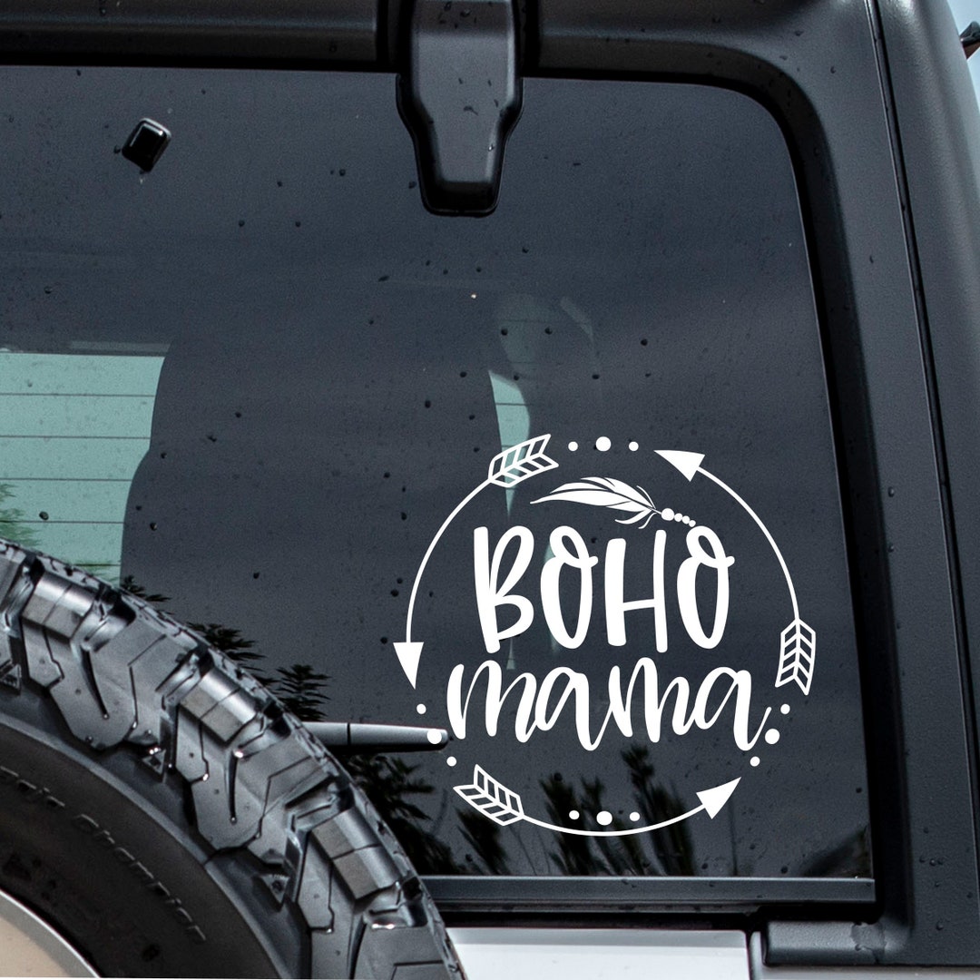 Boho Mama Bear Decal, Boho Mama Sticker, Boho Mama, Gift for Mom, Mom ...