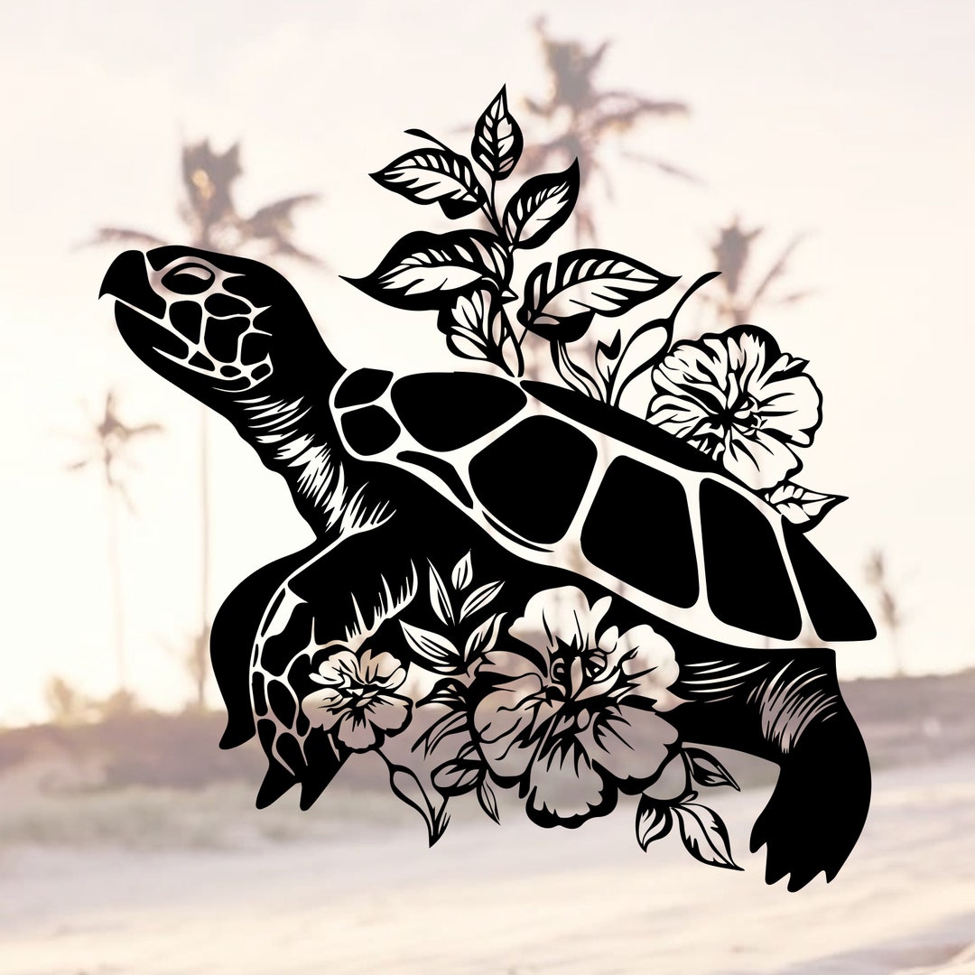 Sea Turtle Decal Sea Turtle Vinyl Decal Sea Turtle Car - Etsy