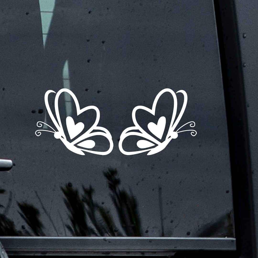 Butterfly Decal Butterfly Car Decal Butterfly Simple - Etsy