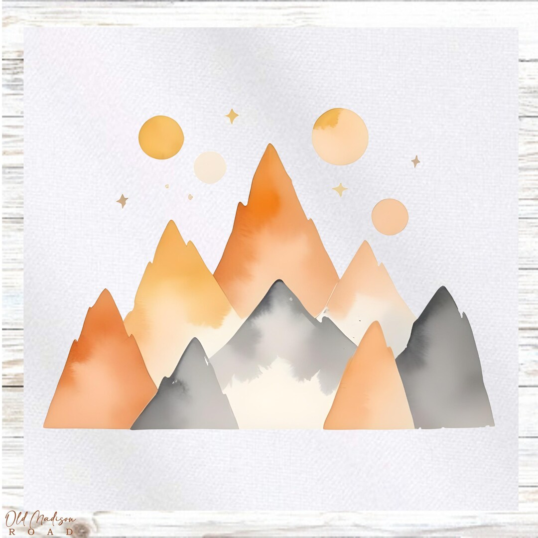 Mountains Fabric Panel - Cloud Fabric Panel - Quilt Panel - Quilting ...