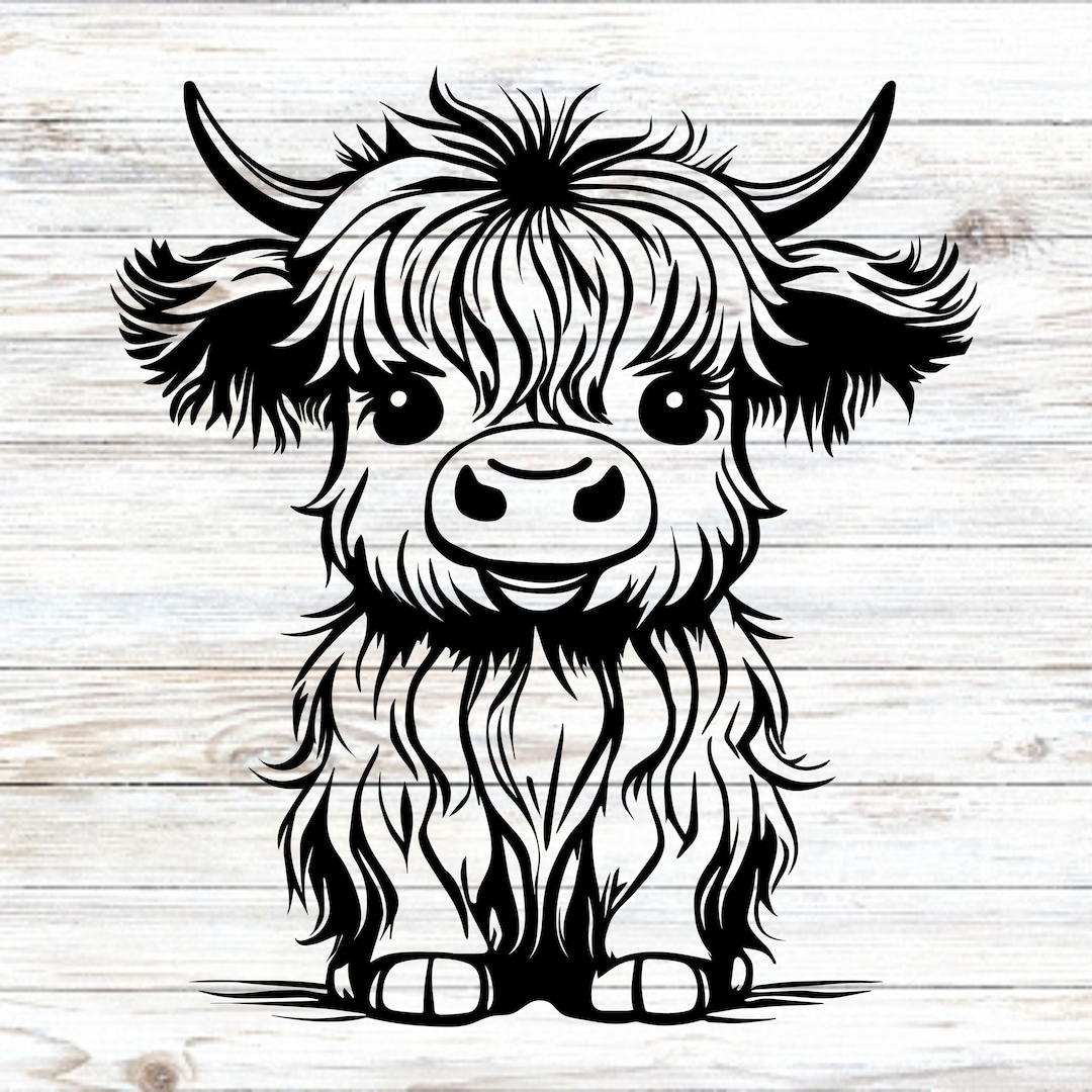 Highlands Cow Decal, Highland Calf Decal, Country Decal, Cow Car Decal ...