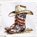 Patriotic Fabric Panel - Cowboy Fabric Panel - Quilt Panel - Quilting ...