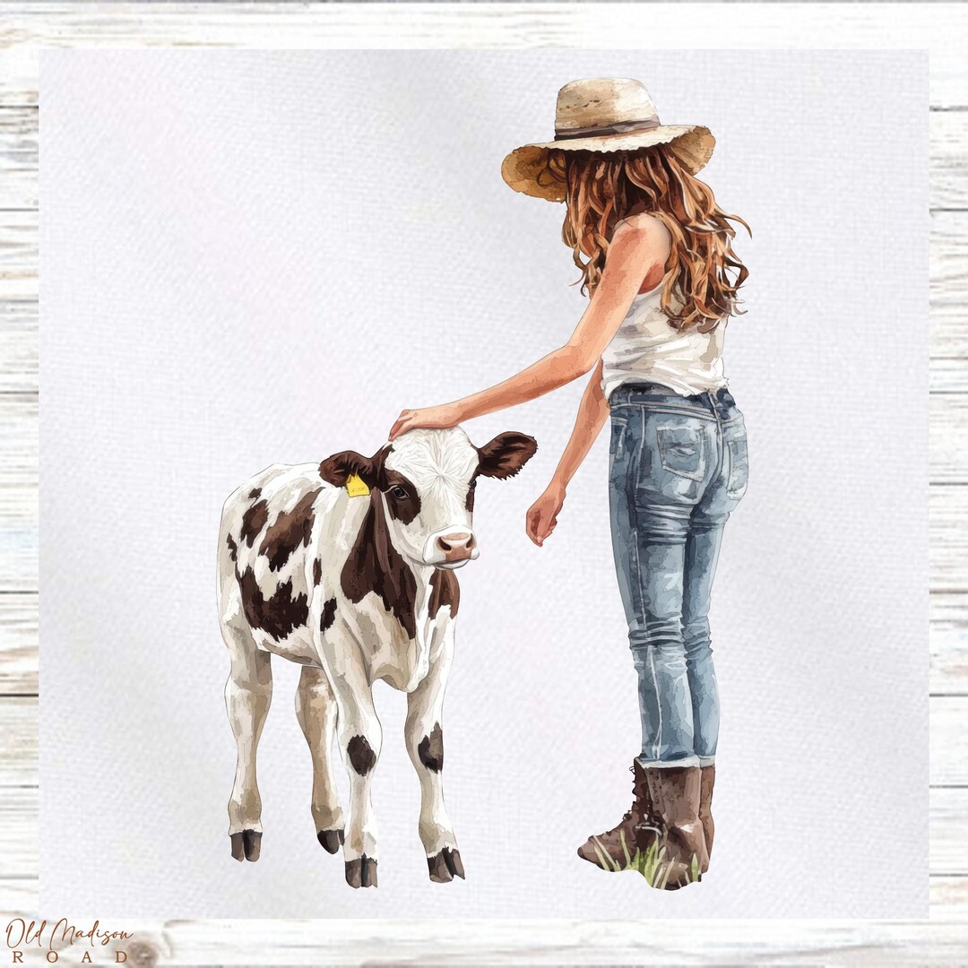 Cow Fabric Panel - Calf Fabric Panel - Quilt Panel - Quilting Fabric ...