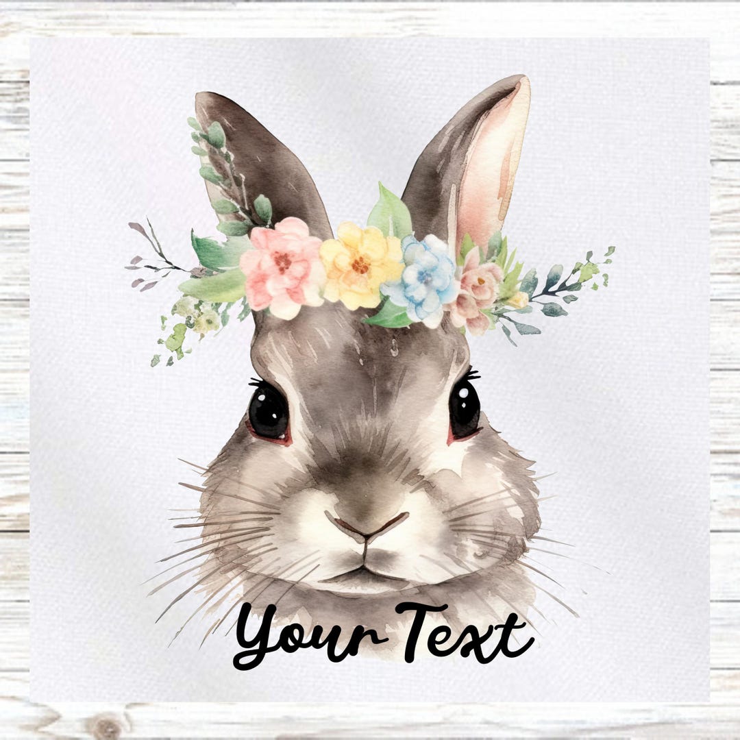 Personalized Fabric Panel -cute Rabbit Fabric Panel-quilt Panel ...