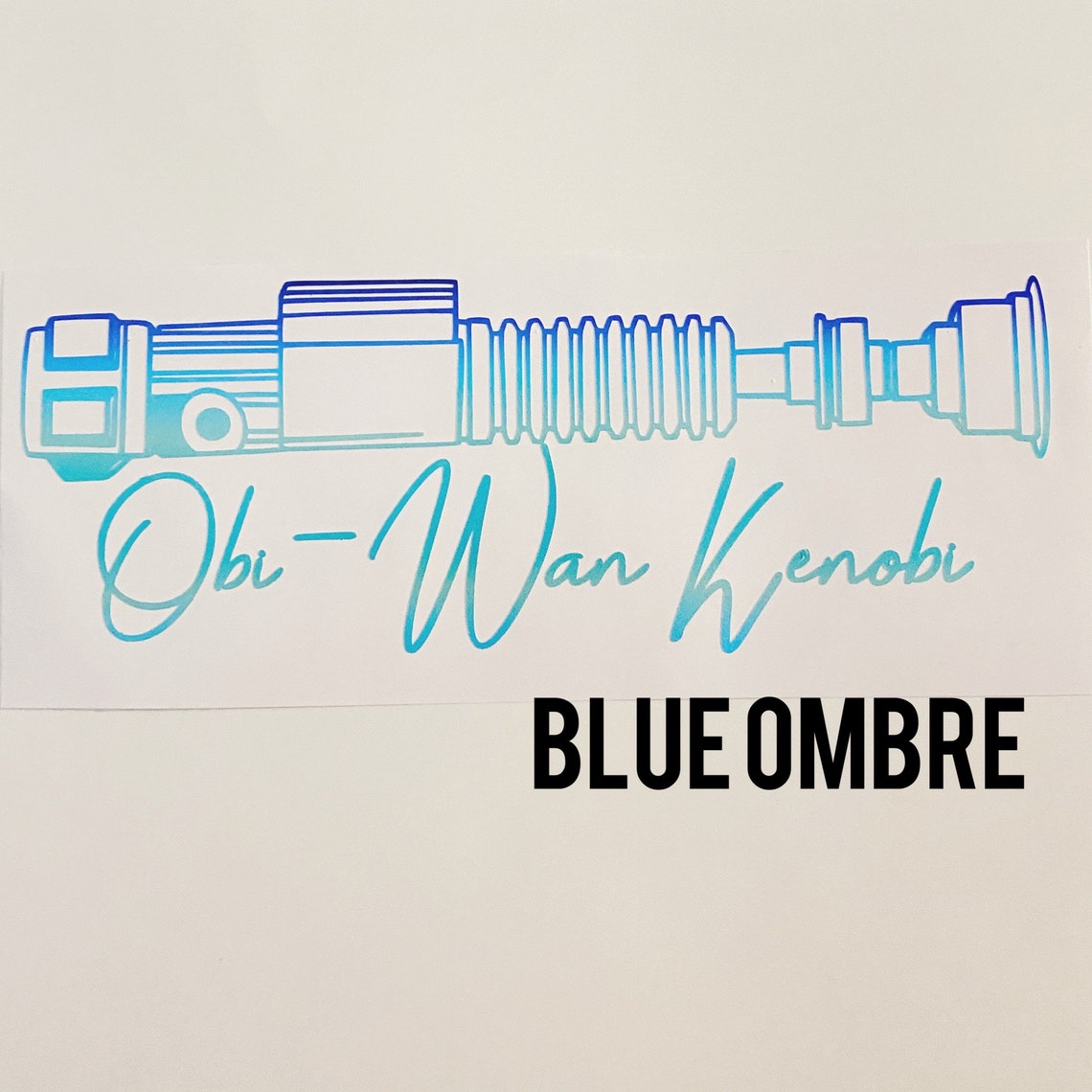 Obi Wan Lightsaber Decal Star Wars Decal Star Wars Jedi - Etsy