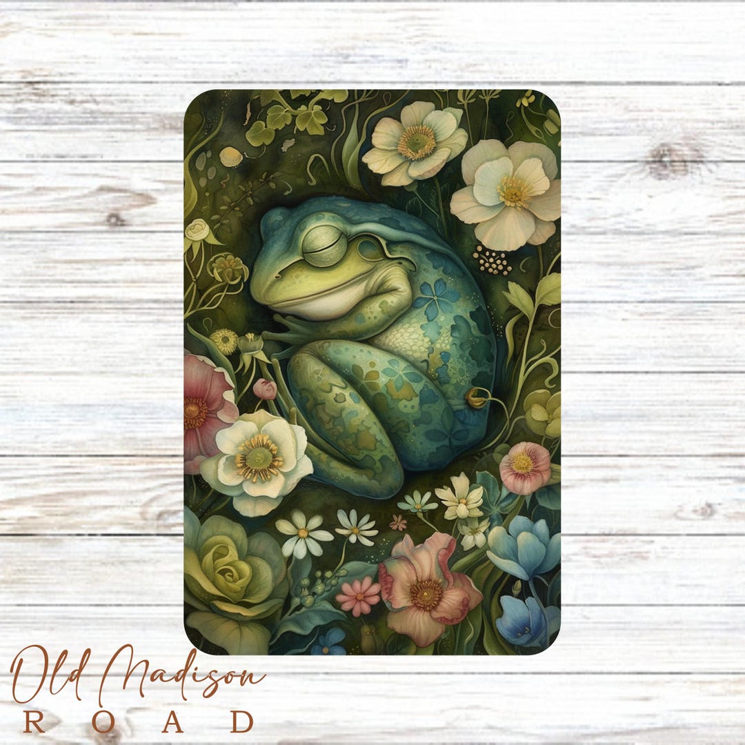 Frog Sign - Animal Sign - Dark Floral Sign - Frog Metal Sign - Fantasy ...