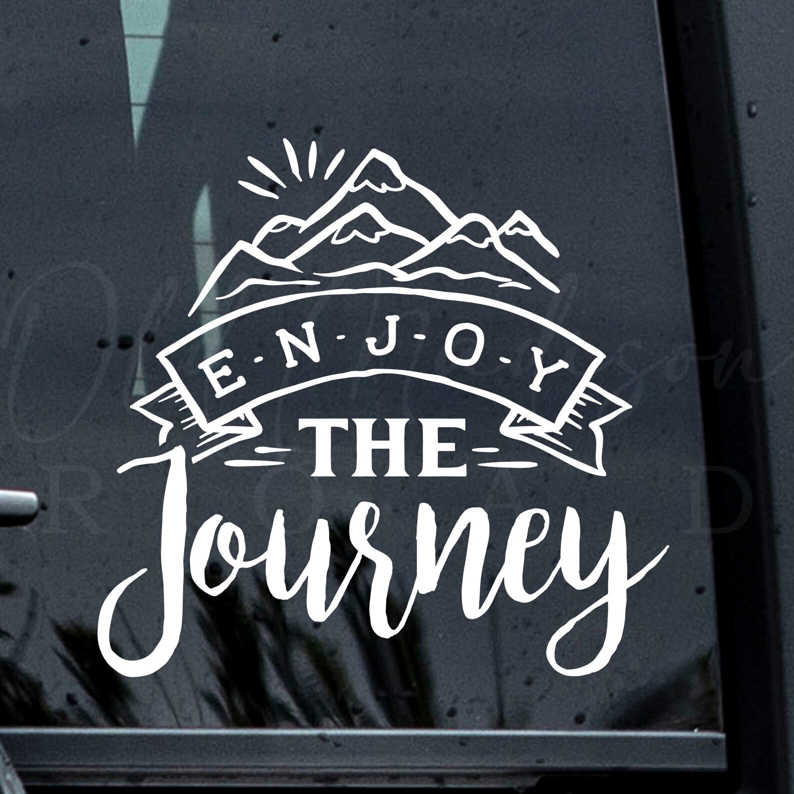 Enjoy the Journey Decal, Vinyl Decal, Laptop Decal, Personalized Decal ...