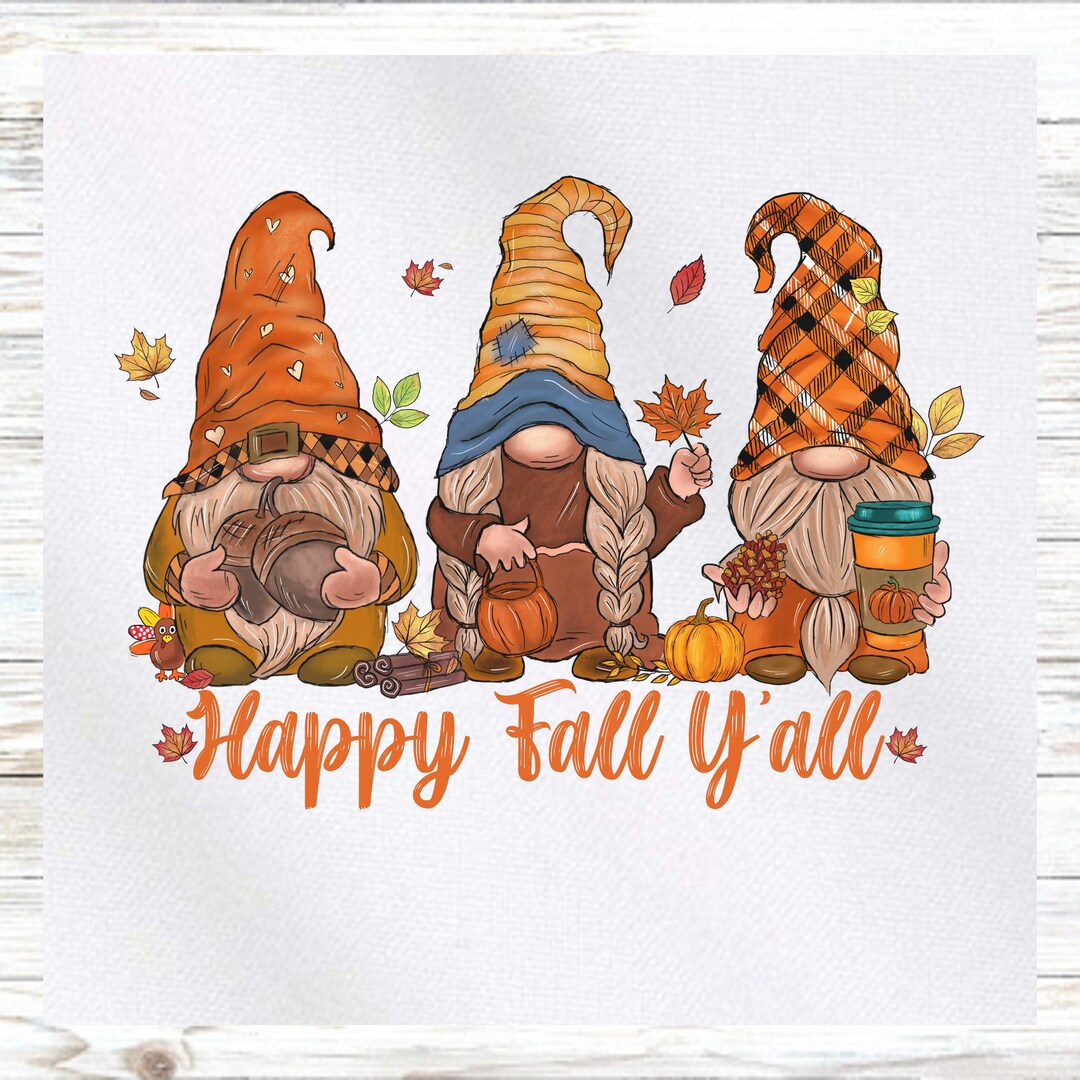 Happy Fall Fabric Panel - Gnomes Fabric Panel - Quilt Panel - Quilting ...