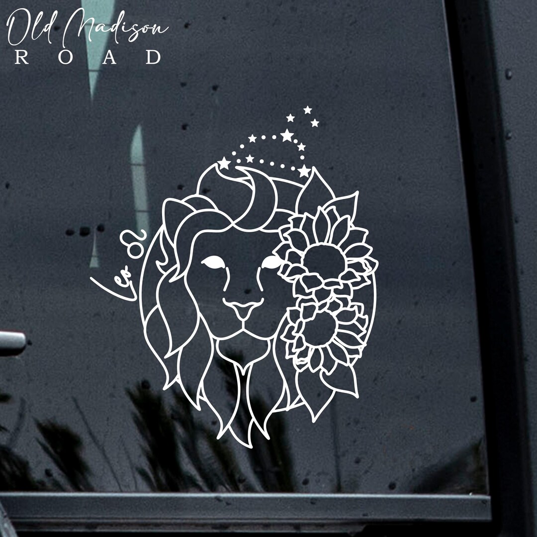 Leo Zodiac Decal - Leo Sticker - Zodiac Decal - Zodiac Sticker - Vinyl ...